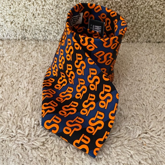 Why Not | Accessories | Osu Tie Orange And Blue | Poshmark